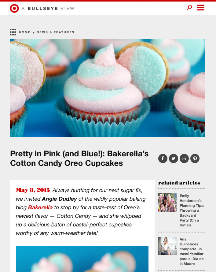 Cotton Candy Oreo Cupcakes - Bakerella