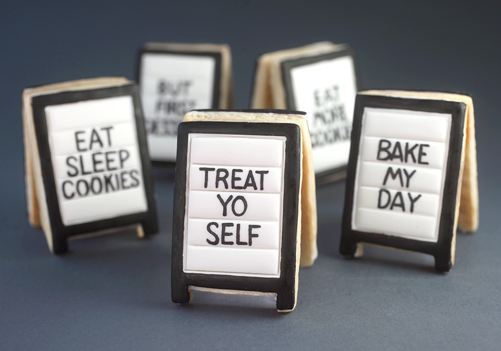 Sweet Talk Cookie Signs | Bakerella
