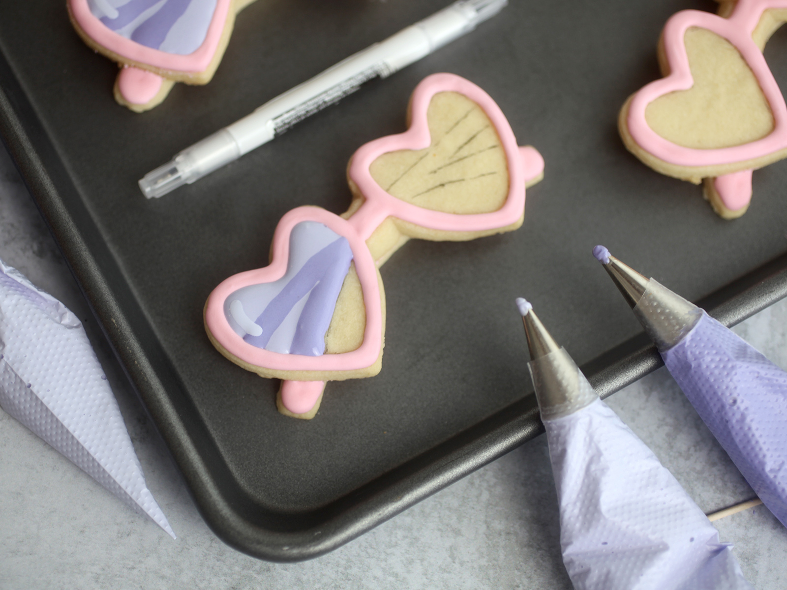 Royal Icing Sunglasses SUMMER COOKIE CUTTERS Summer Themed Right And