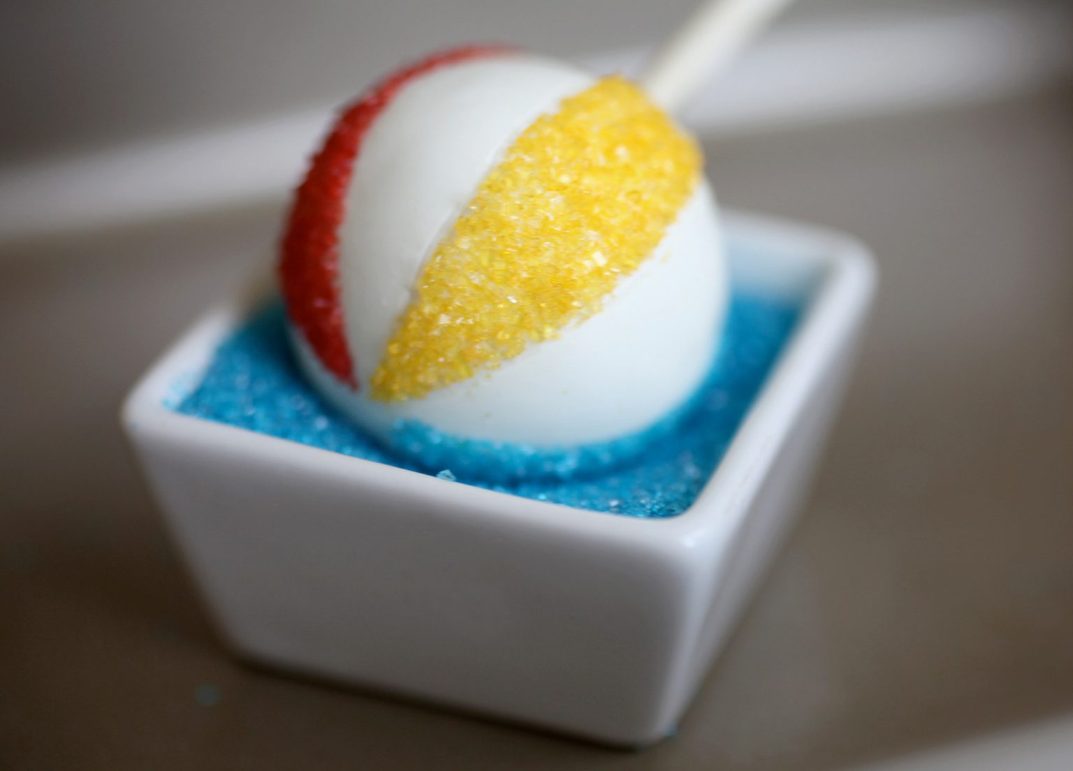 Beach Ball Cake Pops - Bakerella