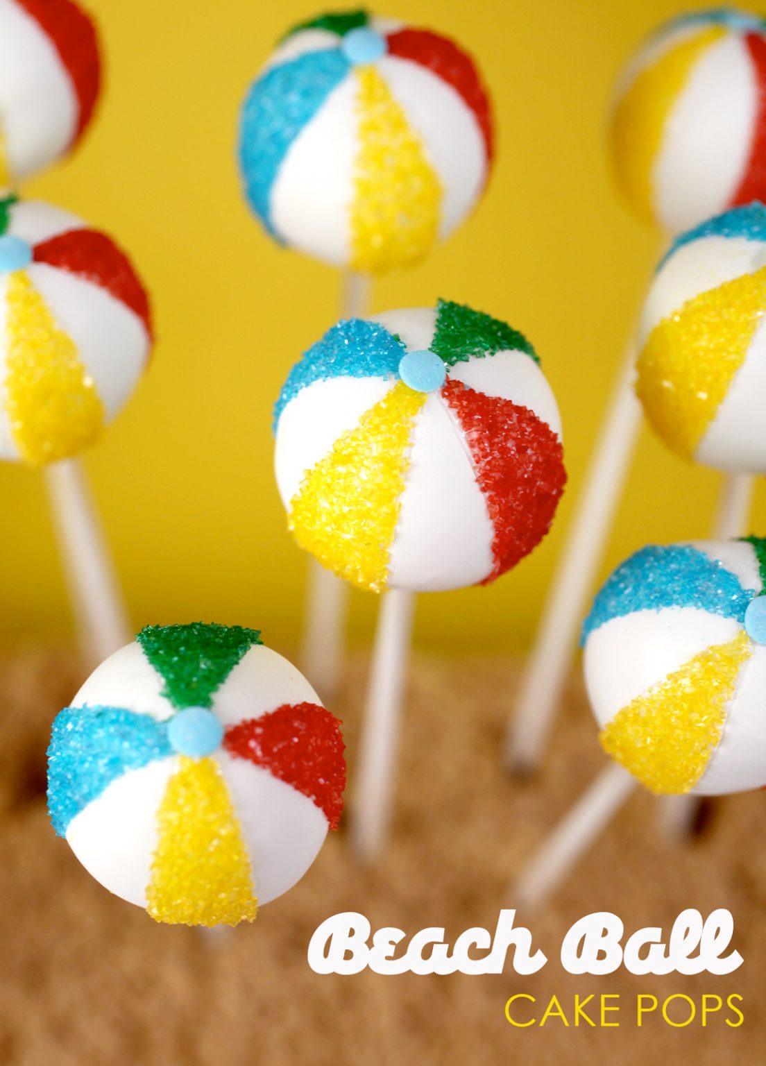 Beach Ball Cake Pops - Bakerella