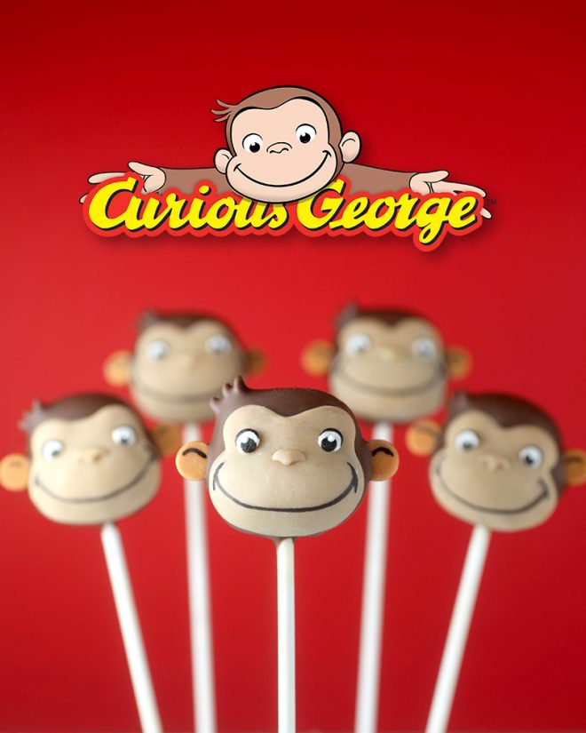 Curious George Cake Pops - Bakerella