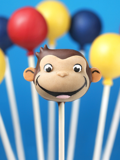 Curious George Cake Pops - Bakerella