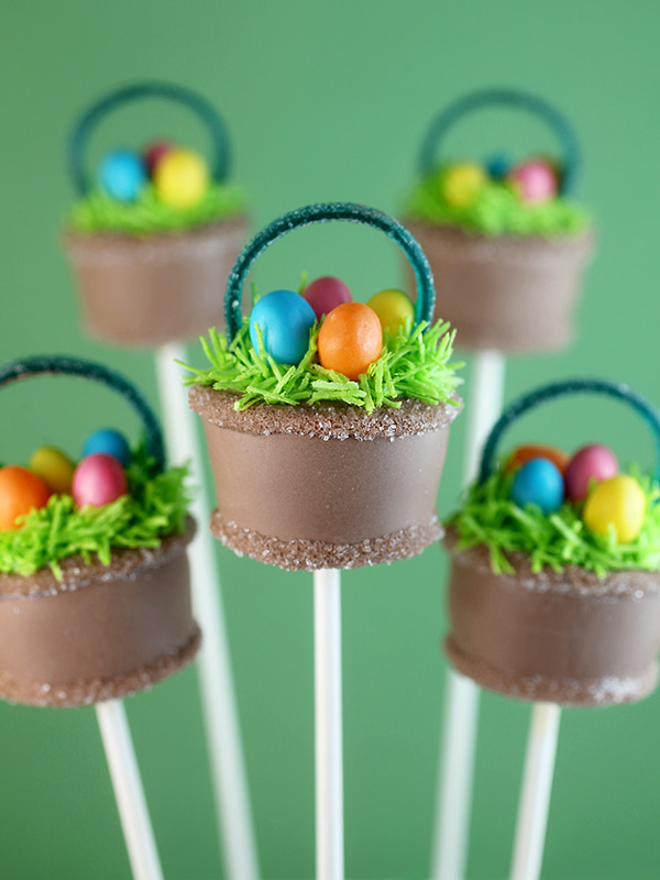 Easter Basket Cake Pops - Bakerella