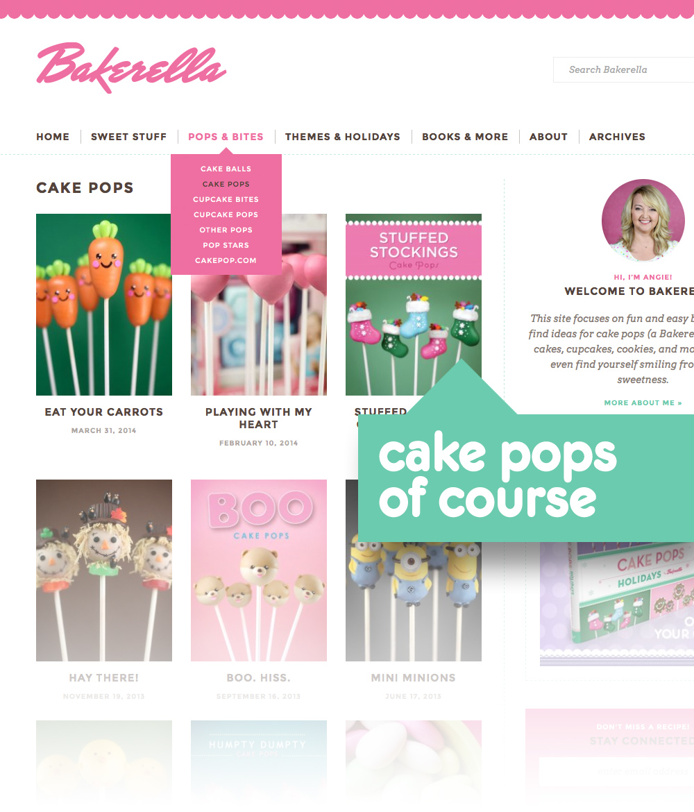 A Sweet New Look - Bakerella