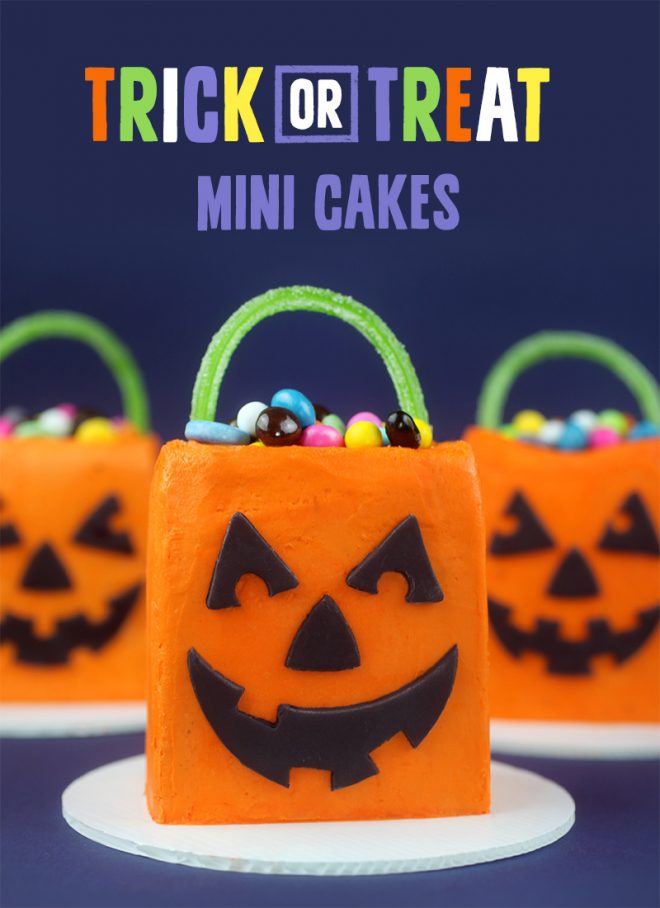 Trick or Treat Mini Cakes - Bakerella
