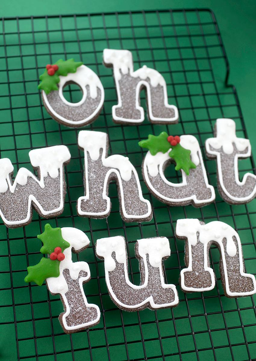 Christmas Letter Cookies – Four Ways | Bakerella