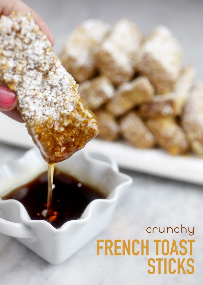 Crunchy French Toast Sticks - Bakerella