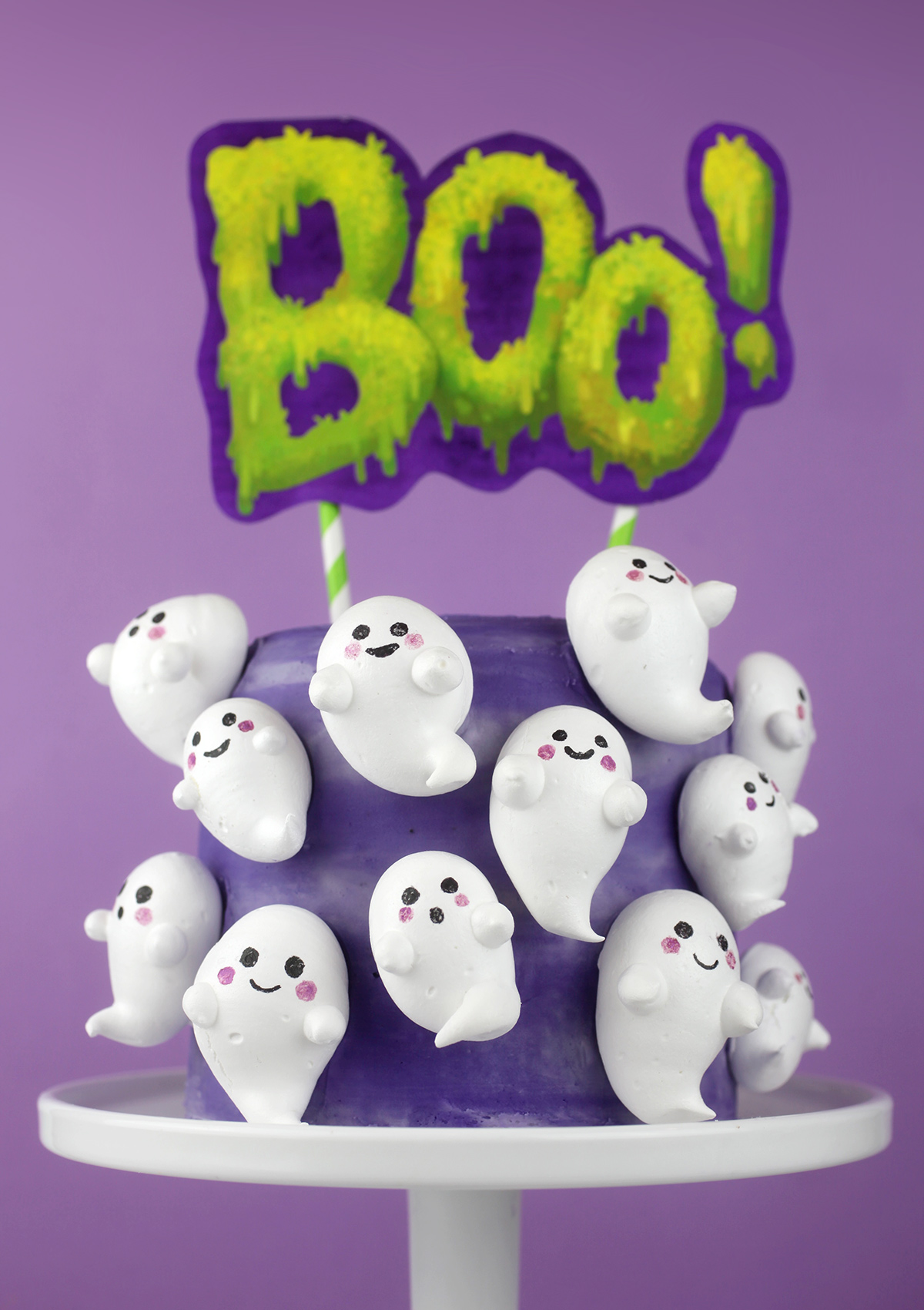 Boo-meringue Cake - Bakerella