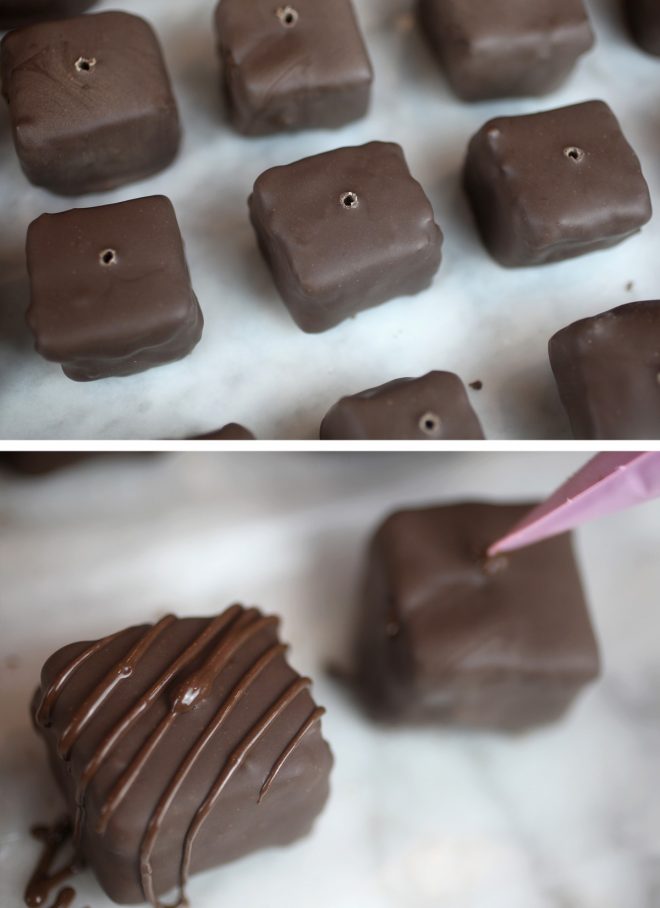 Chocolate Cheesecake Bites - Bakerella