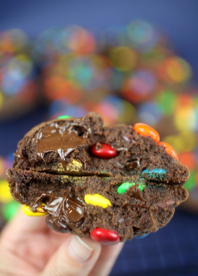 Mega Chocolate Candy Cookies | Bakerella