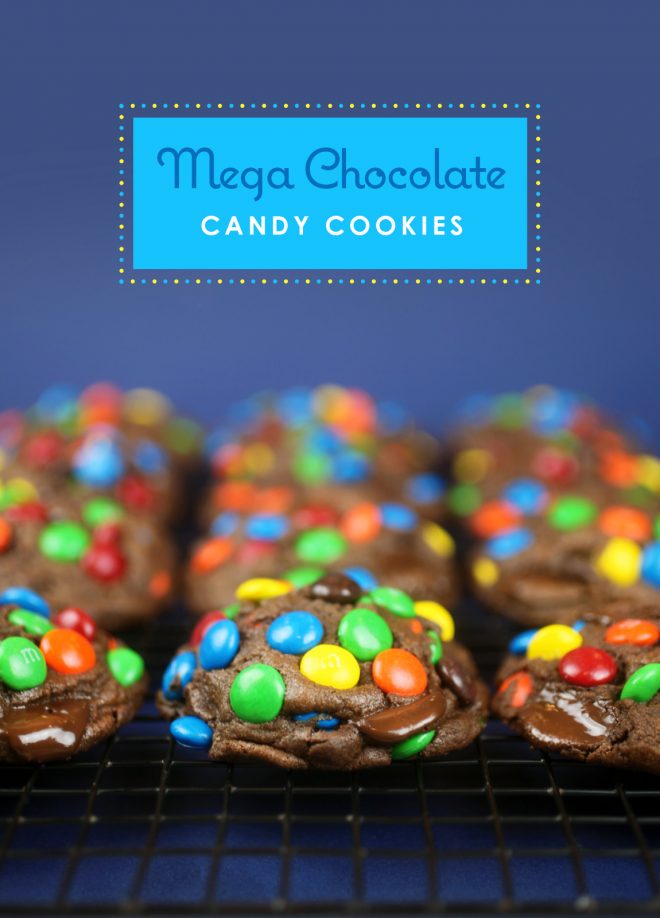 Mega Chocolate Candy Cookies - Bakerella