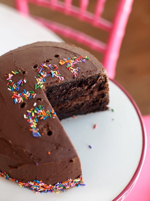 Double Chocolate Fudge Cake | Bakerella