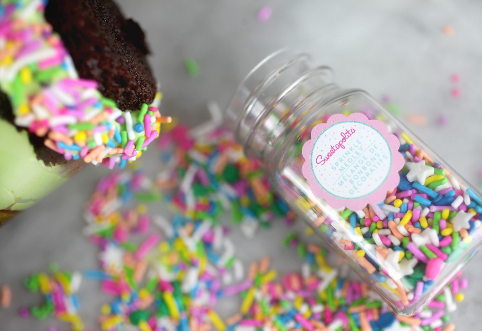 Mini Shamrock Shake Cakes - Bakerella