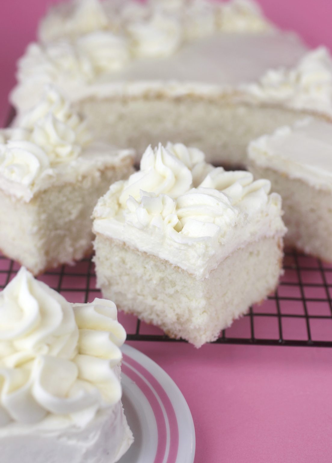Vanilla Vanilla Snack Cake - Bakerella
